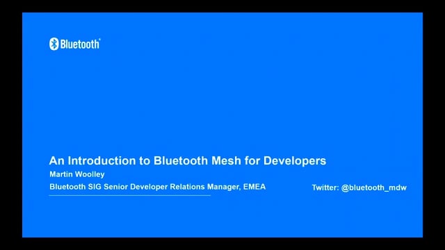 An Introduction to Bluetooth Mesh for Developers | Bluetooth® Technology Website