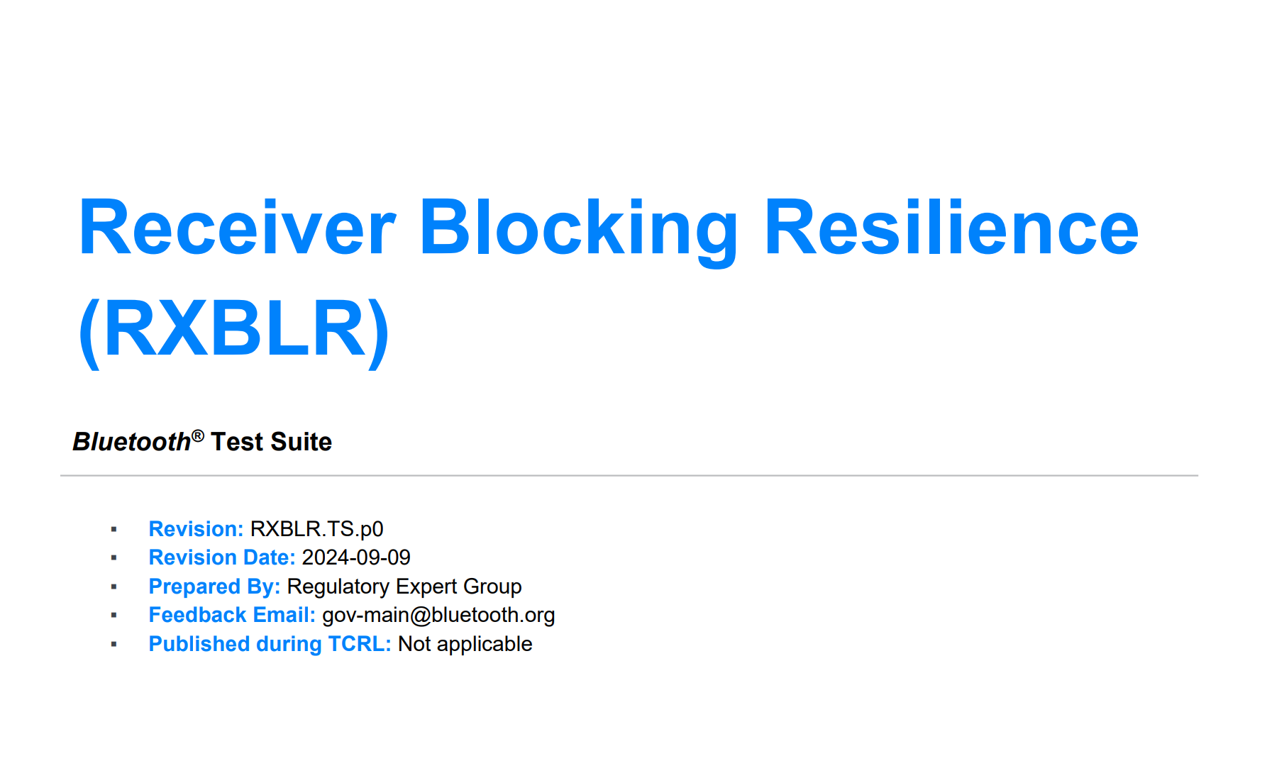 Receiver Blocking Resilience Testing | Bluetooth® Technology Website